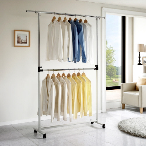 Moveable double-level hanger - wholesale | Find Korean Hangers ...