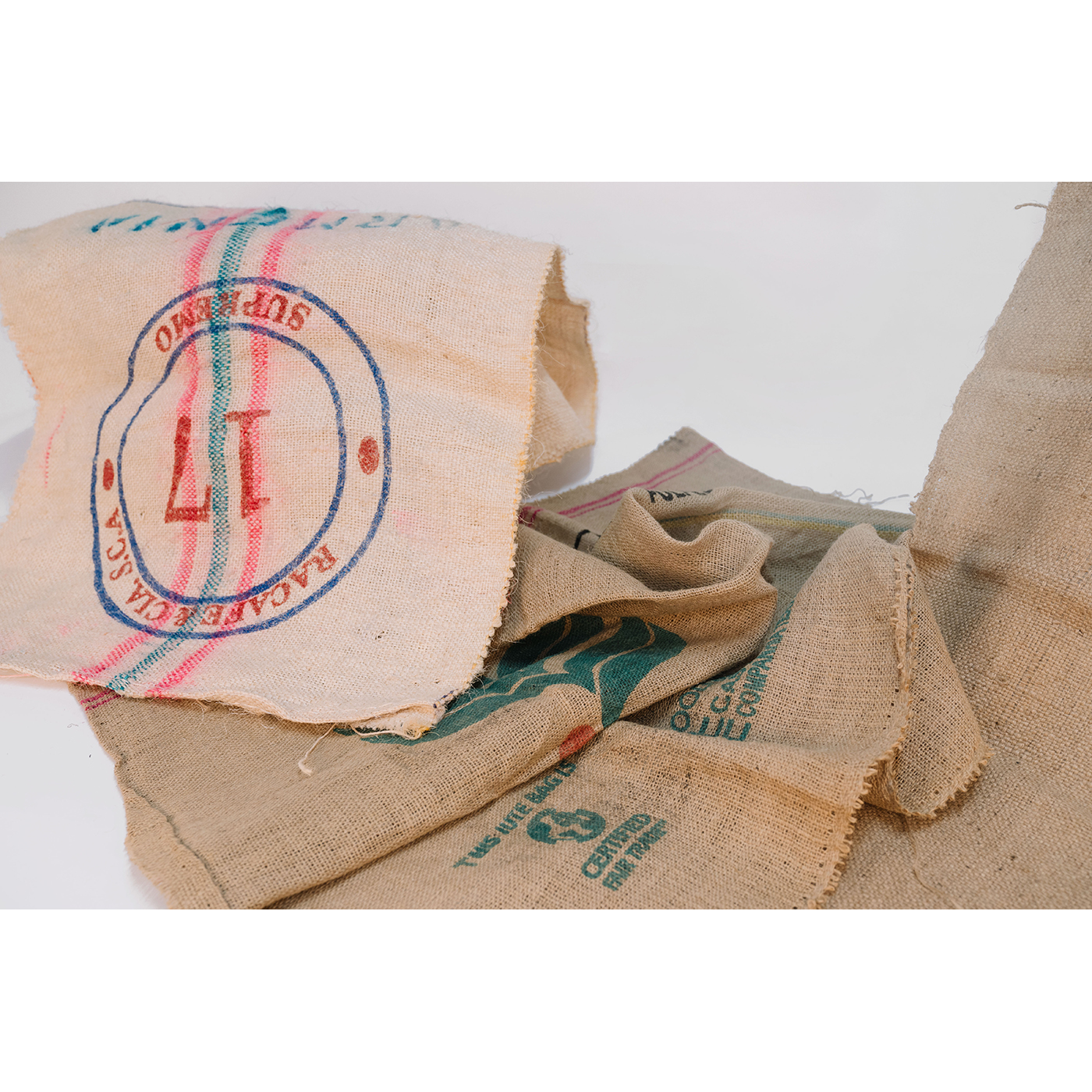 Jute:re - Upcycled Coffee Sacks Fabric - wholesale | Find Korean Denim ...