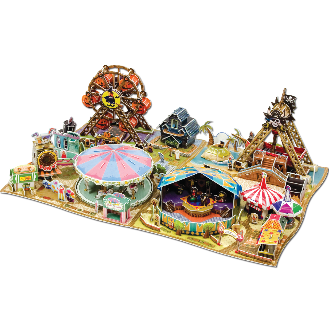 Ferris Wheel of Halloween Amusement Park 3D Puzzle Toys Kids Fun ...