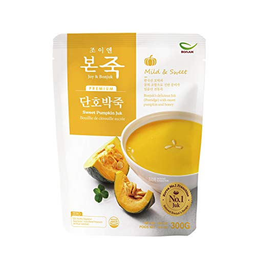 Bonjuk Sweet Pumpkin Juk Korean Porridge Pouch Type 106oz 300g ...