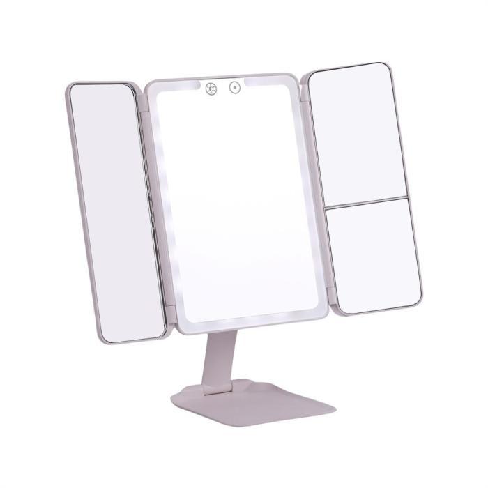 (ina) Foldable Led 3-stage Table Mirror - wholesale | Find Korean Face ...