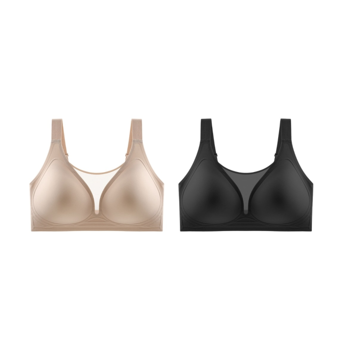 LMM CG Deep-U Cleavage Mesh Bra - wholesale | Find Korean Bras ...