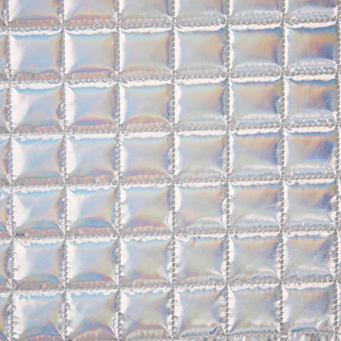 Ultrasonic Quilting Fabric Processing (Square Pattern) - silver ...