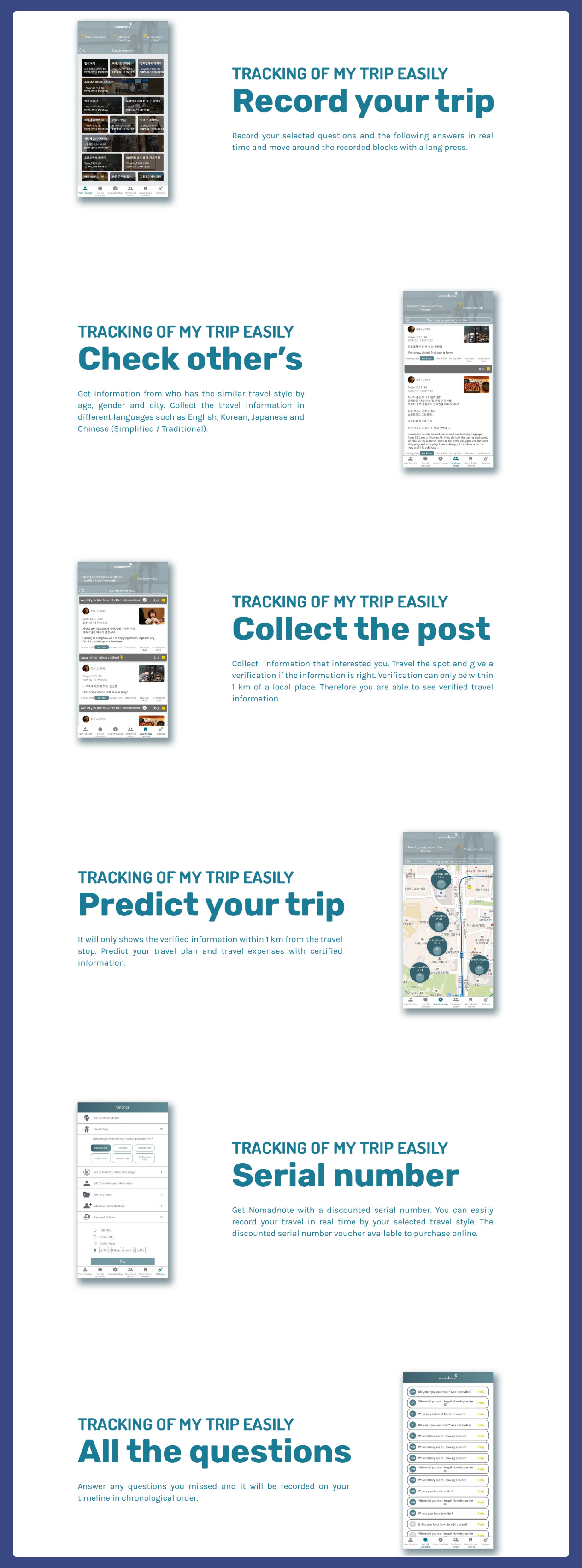 Noncontact Safe Travel Note App - wholesale | Find Korean Social ...