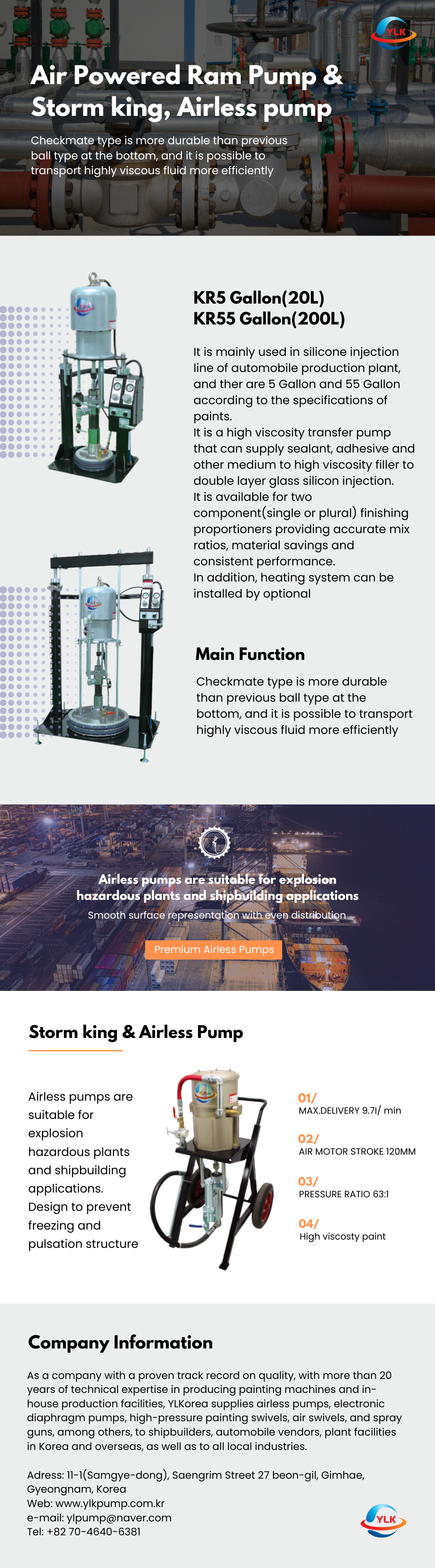 Air Powered Ram Pump 55 gallon200L - wholesale | Find Korean Fire Pump ...