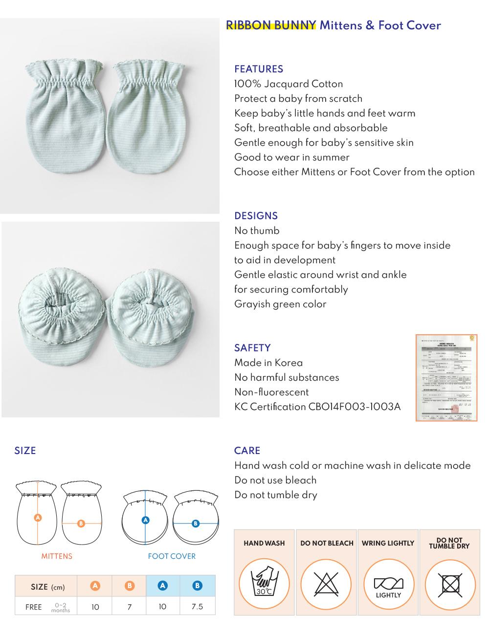 RIBBON BUNNY MittensFoot Cover for Summer - wholesale | Find Korean ...