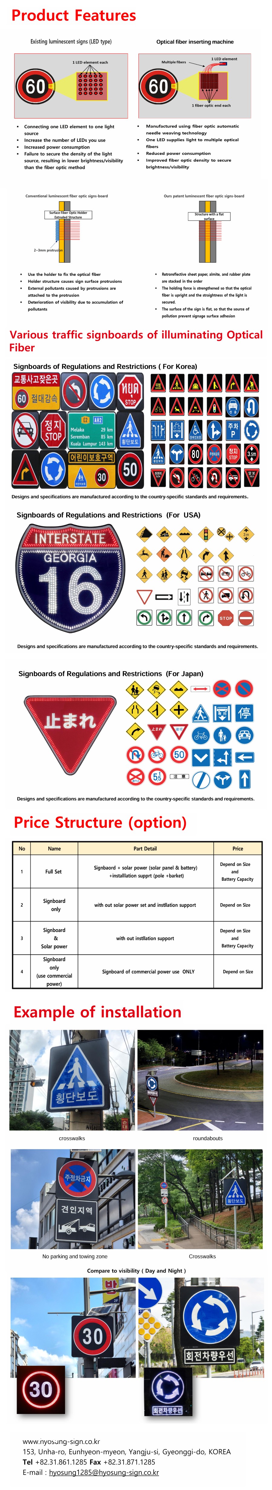 Illuminated School Zone Warning Signboard - wholesale | Find Korean ...